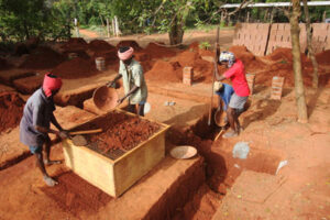 Stabilised Rammed Earth Foundations - Auroville Earth Institute