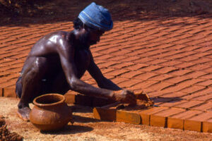 Adobe Moulding - Auroville Earth Institute