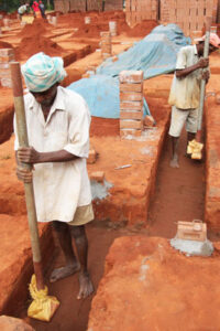 Stabilised Rammed Earth Foundations - Auroville Earth Institute