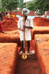 Stabilised Rammed Earth Foundations - Auroville Earth Institute